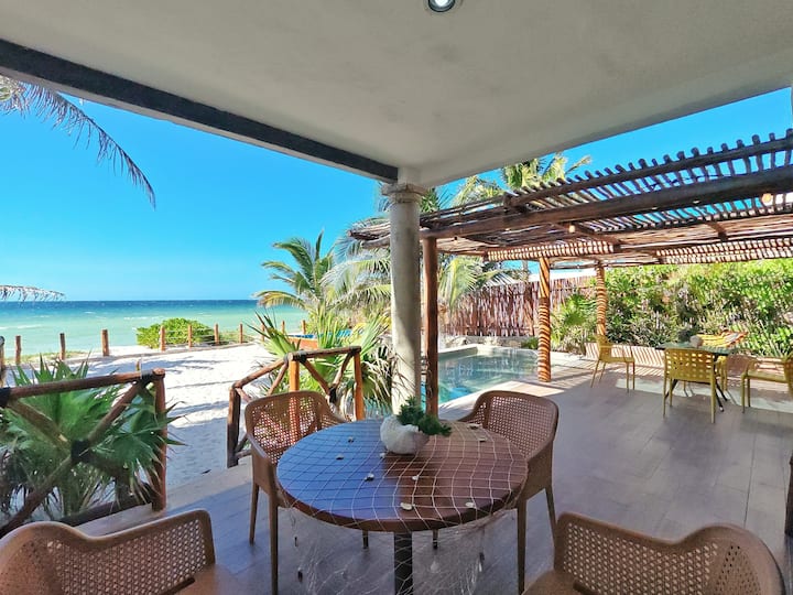 Frente Al Mar En Telchac Puerto “Casa Ka'anha” - Telchac Puerto