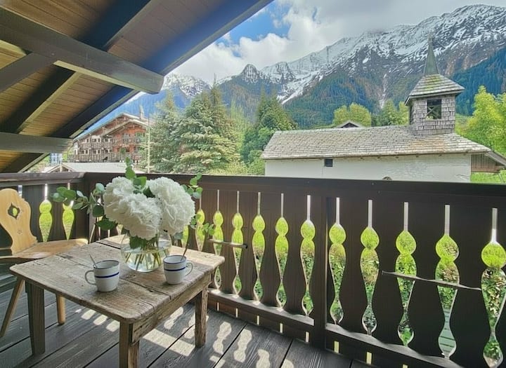 Chalet Les Lilas Vue Massif Du Mont Blanc - Les Houches