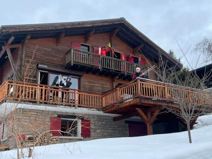 Chalet Savoyard Familial - Ski (Hiver) Vélo (éTé) - Notre-Dame-de-Bellecombe