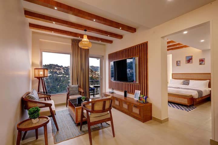 Breeze-1 Bed Suite With Balcony And Bathtub. - Mussoorie
