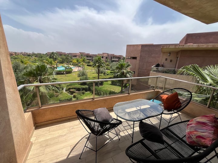 Appt 3 Chambres Prestigia Opale Avec Piscine - Marrákes