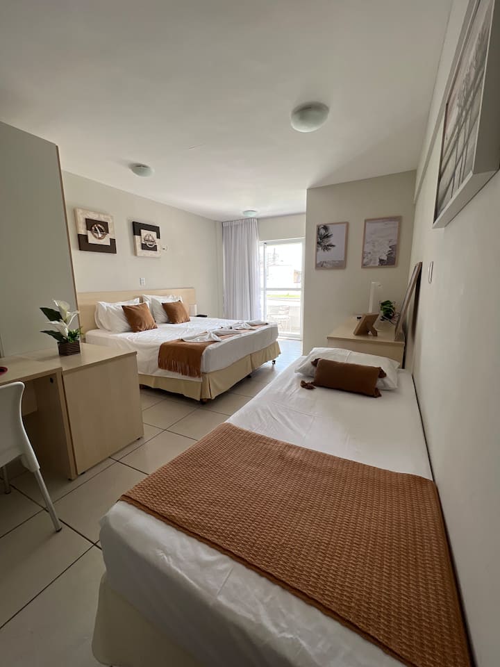 Terrazo Flat Ponta Negra Conforto A 200m Da Praia - Natal