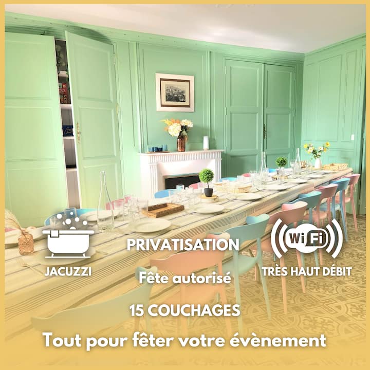 Maison Bö - Fête Autorisée, 15 Couchages, Jacuzzi - Dolancourt
