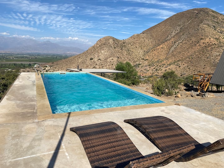 Stellatolodge- Hotub- Piscinaxxl - Quincho - 1br - San Felipe, Chile