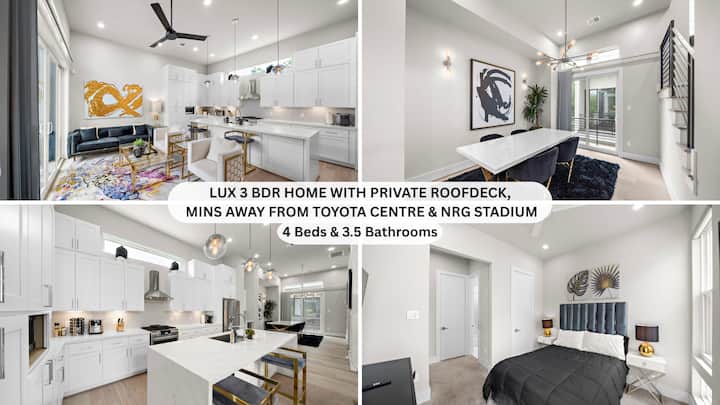 New Lux 3 Bd, Private Roofdeck Mins Away From Dt - Houston, TX