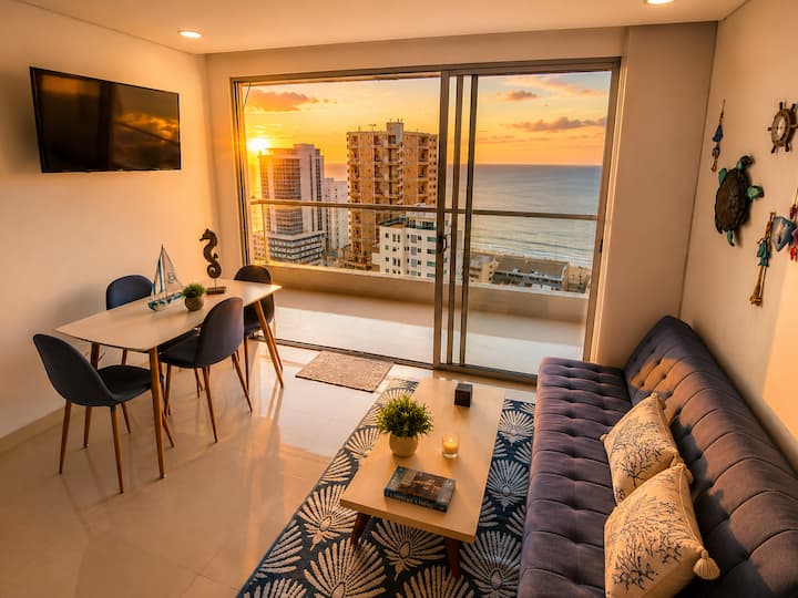 Sea View·bright·steps To Beach·13 Min Old City·15 - Cartagena, Colombia