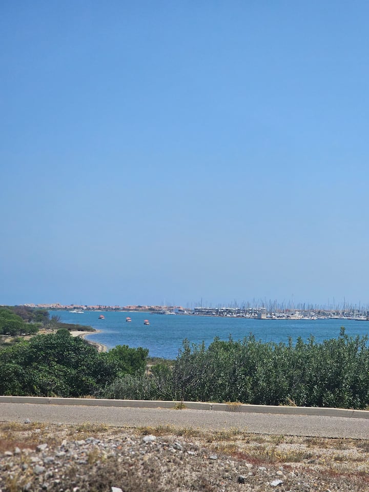 L'anguille Du Port, Terrasse Clim/mer 3personnes - Sigean