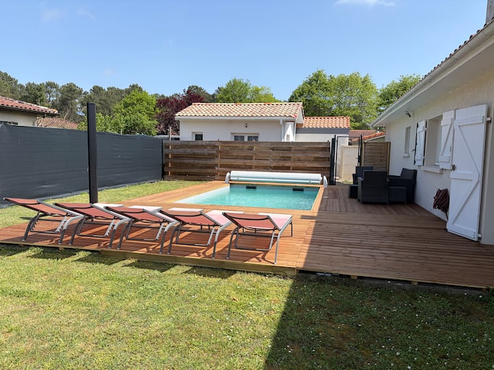 Chambre Privative (Douche, Terrasse Et Piscine) - Saint-Vincent-de-Tyrosse