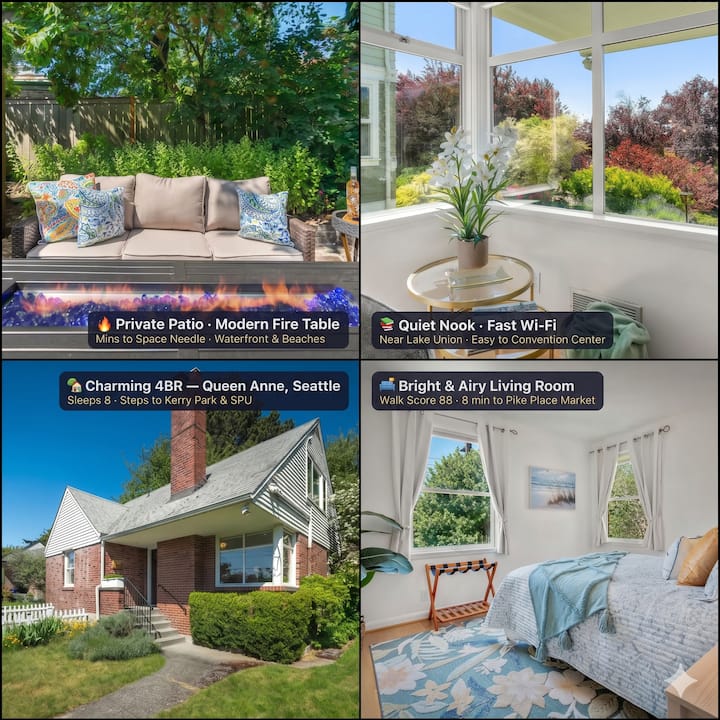 4br Nfl Summer Home | Pike Place & Space Needle - Seattle, WA