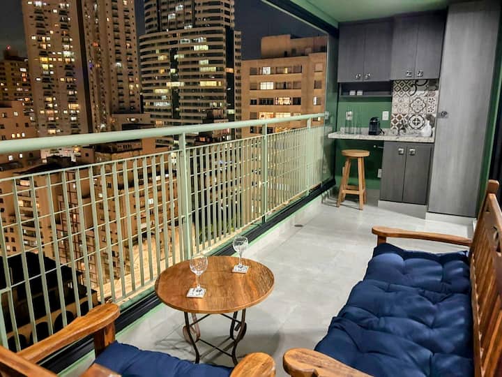 Apto Resort Com A/c, Garagem - 17° Andar - São Paulo