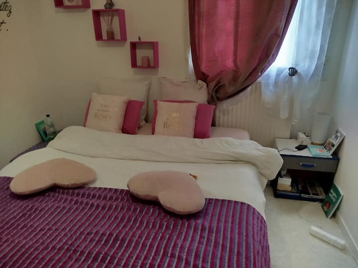 Location Chambre Rose - Merville-Franceville-Plage