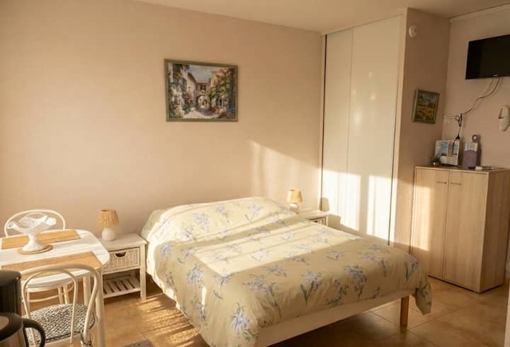 Agréable Studio Climatisé Vue Jardin - Gréoux-les-Bains