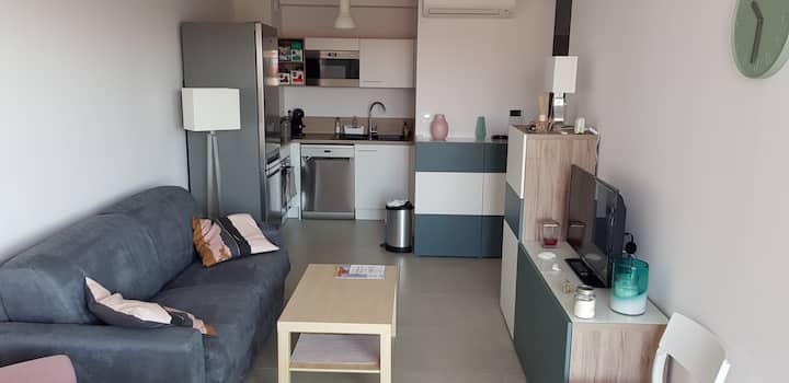 Appartement Vue Mer Et Piscine - Torreilles Plage