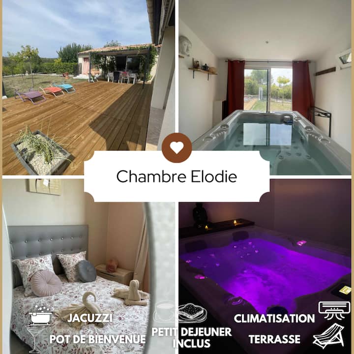 Chambre D'hôtes Elodie Petit Déjeuner Tv Jacuzzi - Vallon-Pont-d'Arc