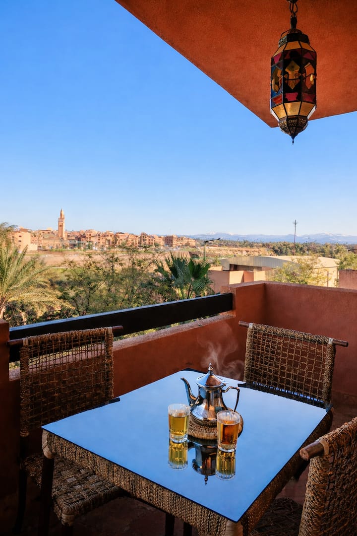 Panorama Palmeraie En Résidence Avec Piscines - Marrakech