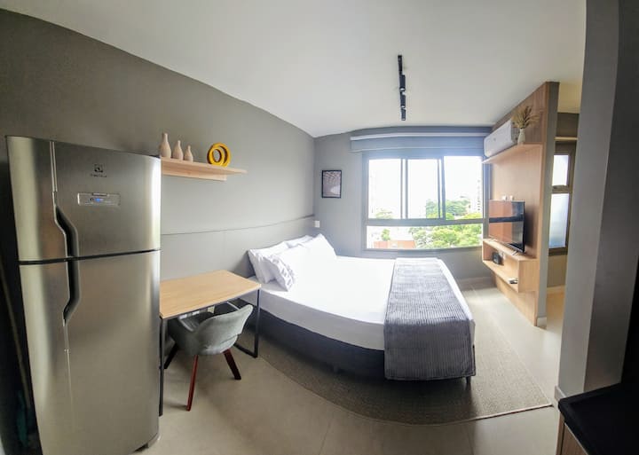 Studio Novo, Próximo A Congonhas, Com Cama Queen - Congonhas-São Paulo Airport (CHG)