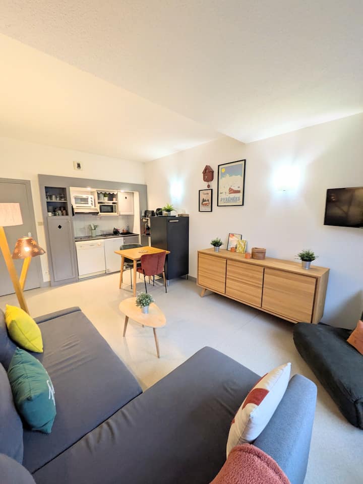 Studio Cosy 2-3p Au Pied Des Cabines (Village) - Saint-Lary-Soulan