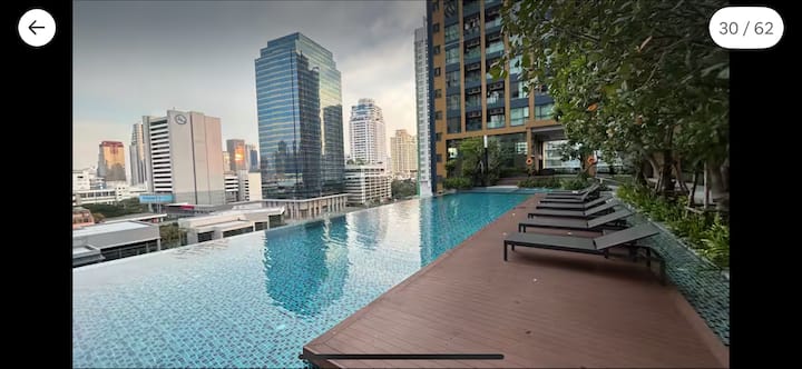 曼谷市中心隆匹尼酒店式公寓｜Nana｜康民医院｜mrt｜机场快线 - Bangkok