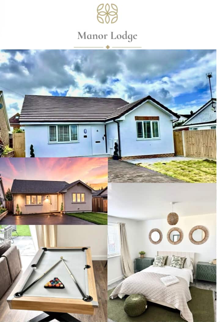 Manor Lodge, Hot Tub, Pool Table Nr Dreamland&quex - Kent