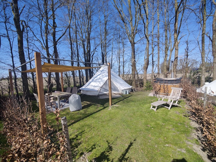 Luxe Belltent Met Prive Hottub Nabij Urk - Urk