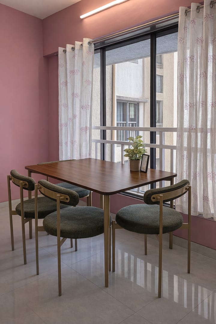 Mellow Homes | Spacious 1bhk 30 Mins From Airport - 뭄바이