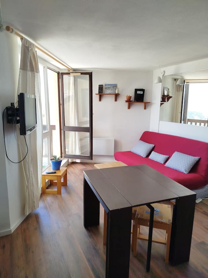 Appt Lumineux 2 Chambres Terrasse Parking Gratuit - Font-Romeu-Odeillo-Via