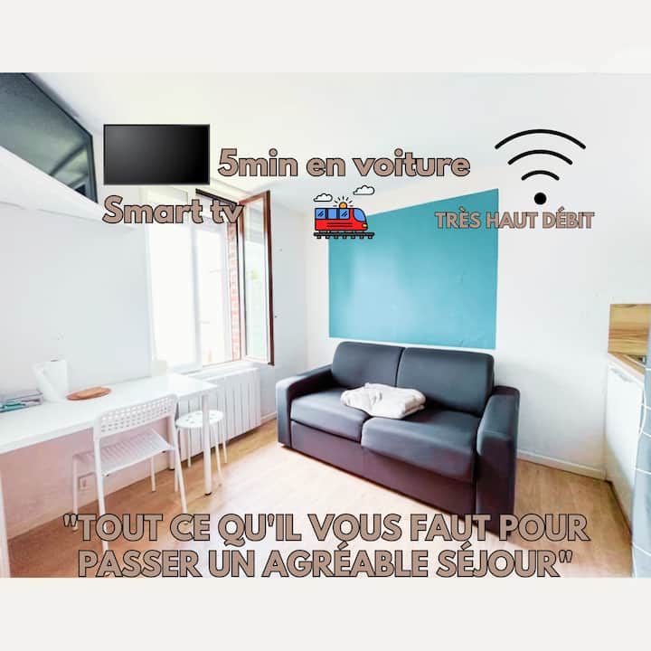 Studio Cosy Centre Ville+ Wifi - Valenciennes