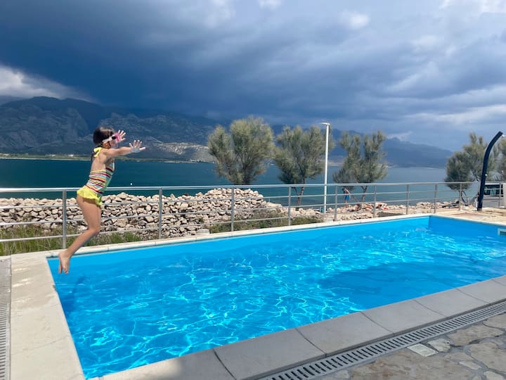 Lux Beachfront Condo With Pool 
2 Bedrooms, 2 Bath - Starigrad