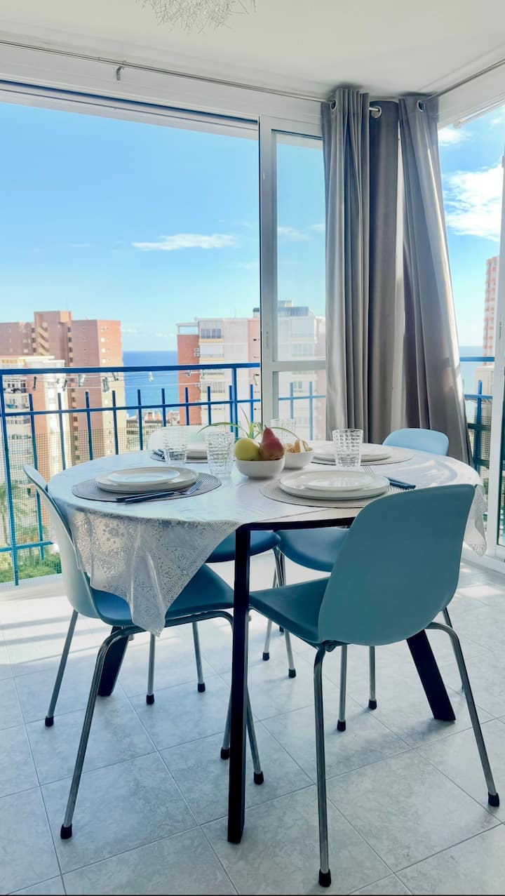 Sea-view 10th Floor · Pool · 5 Min To Beach · A/c - Benidorm