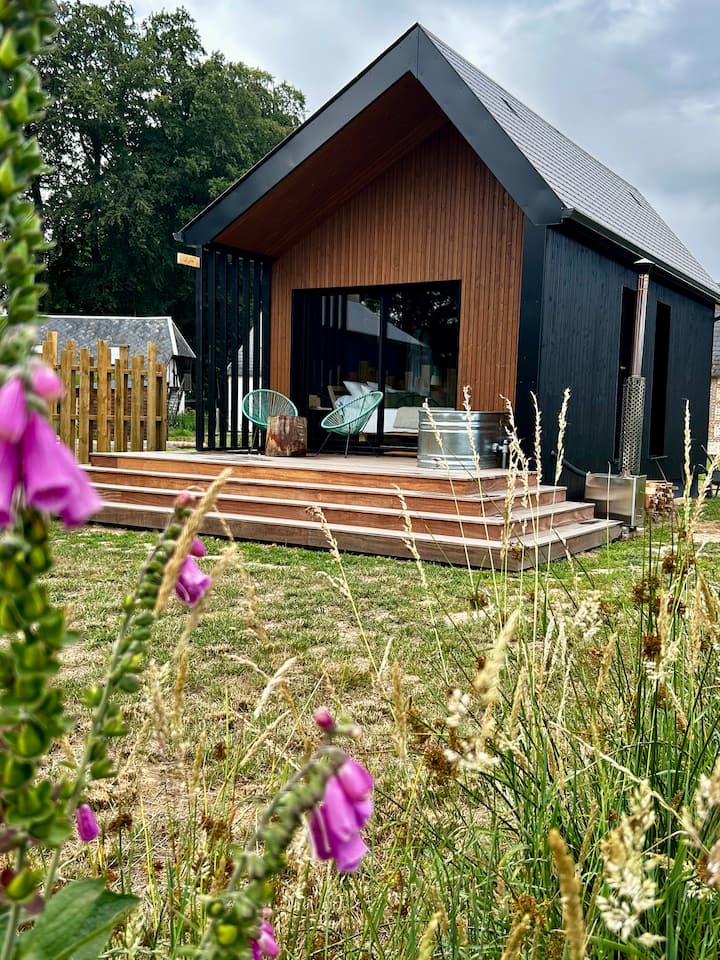 Lodge Bois Avec Bain Nordique Privatif (Le Frêne) - Normandie