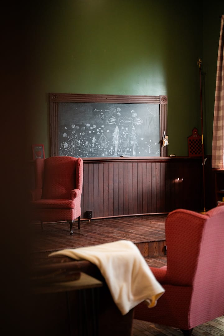 Stunning Schoolhouse Retreat | Movie Screen - Mohican Township