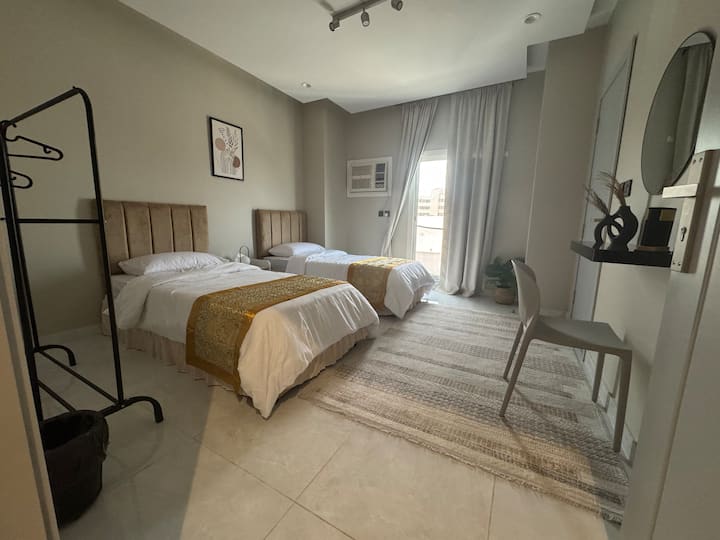 شقه وسط جده غرفتين نوم وصاله ومطبخ بدخول ذاتي - Jeddah