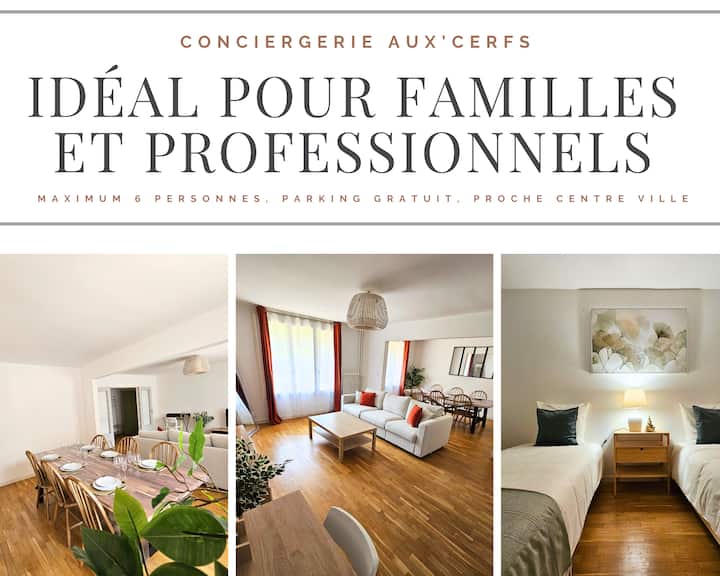 Aux'cerfs - Idéal Pour Familles Et Professionnels - Auxerre