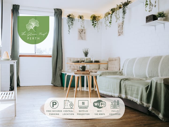 The Green Nest - Cozy Stay Near Cbd + Free Parking - 英格爾伍德