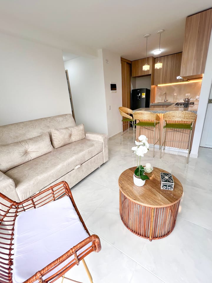 Apto Moderno Con Aire Y Gran Ubicación | 2 Hab - Santander