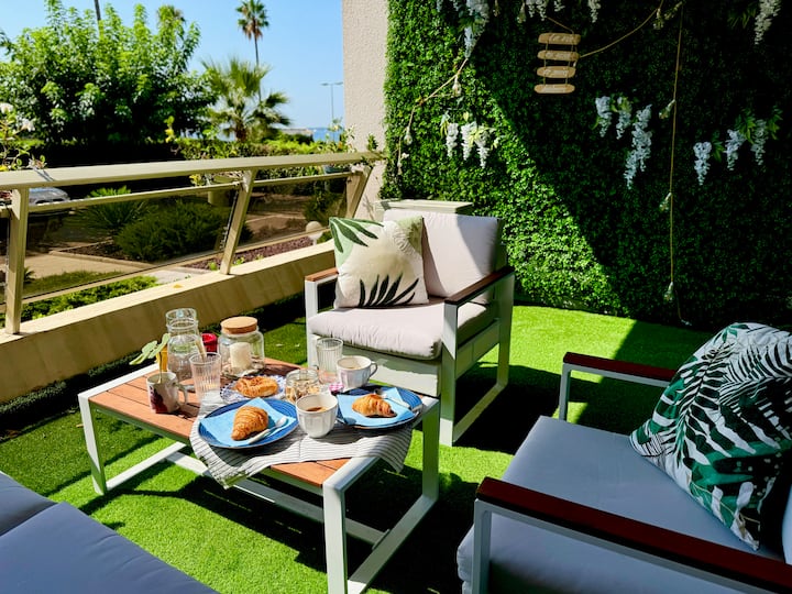 Studio Face Plage, Proche Cannes, Antibes - Vallauris