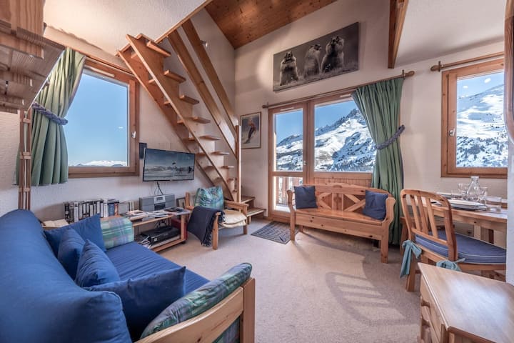 Duplex Vue Panoramique – Skis Aux Pieds + Parking - Méribel