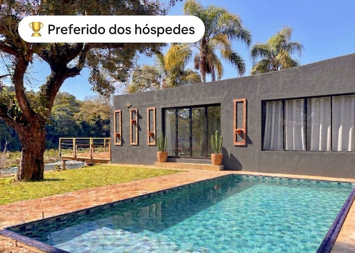 Chácara Com Piscina/deck Vista Para Mata/ 1h De Sp - Ibiúna