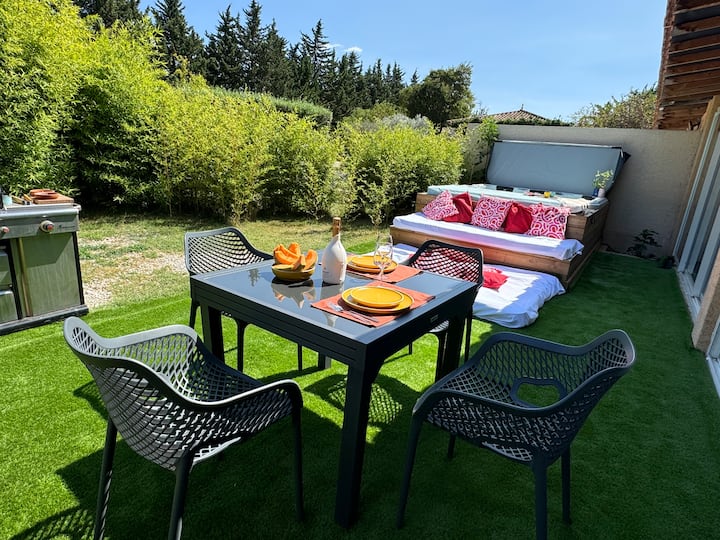 F3 Jacuzzi Jardin Proche Plage. - Pérols