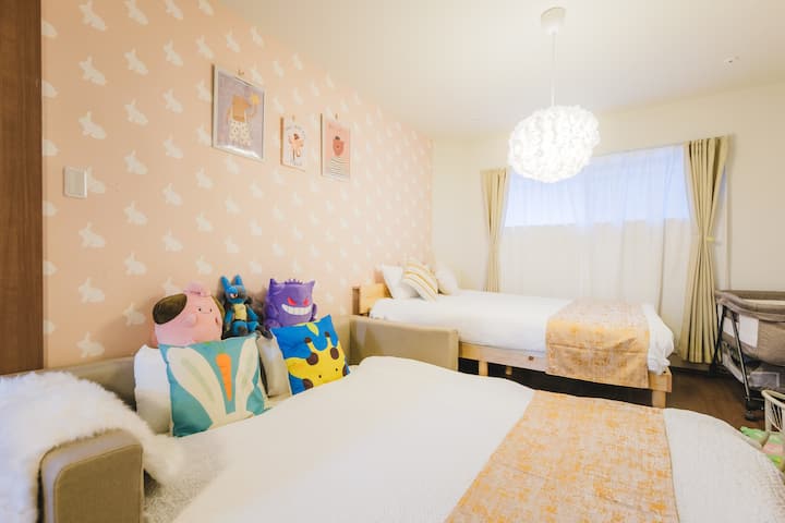 Baby Friendly/shinjuku 9 Min/4 Guests/airport P/u - Shinjuku