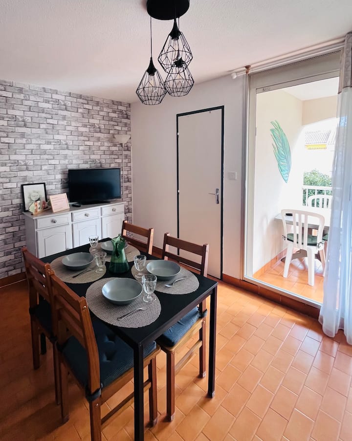 Studio Cosy Climatisé Terrasse Et Parking-wifi- - Argelès-sur-Mer
