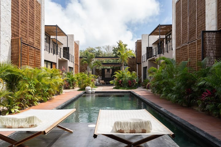 Encantador Departmento Con Alberca Privada - Tulum