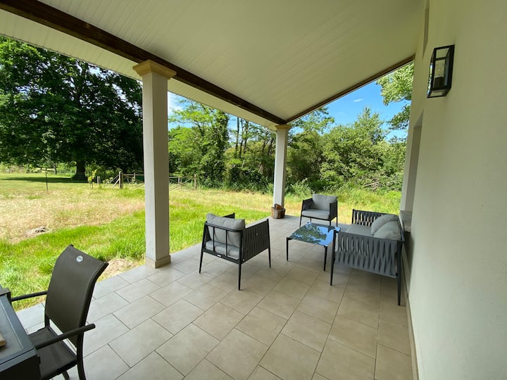 Villa Terrasse Jardin Forêt Proche Lac Et Plages - Saint-Girons Plage