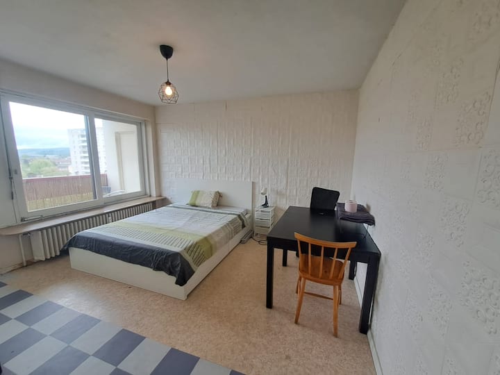 Bright Bedroom With Balcony - Thionville