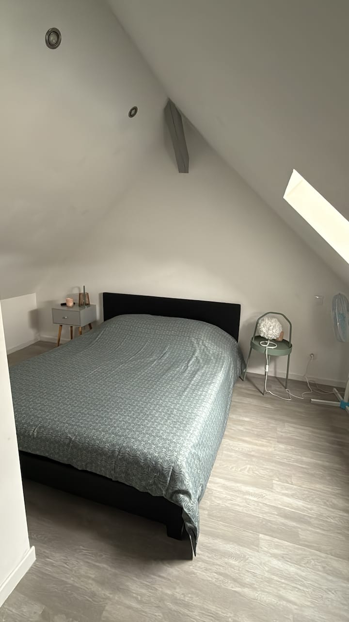 Chambre Mansardée Avec Parking Privé - Rouen