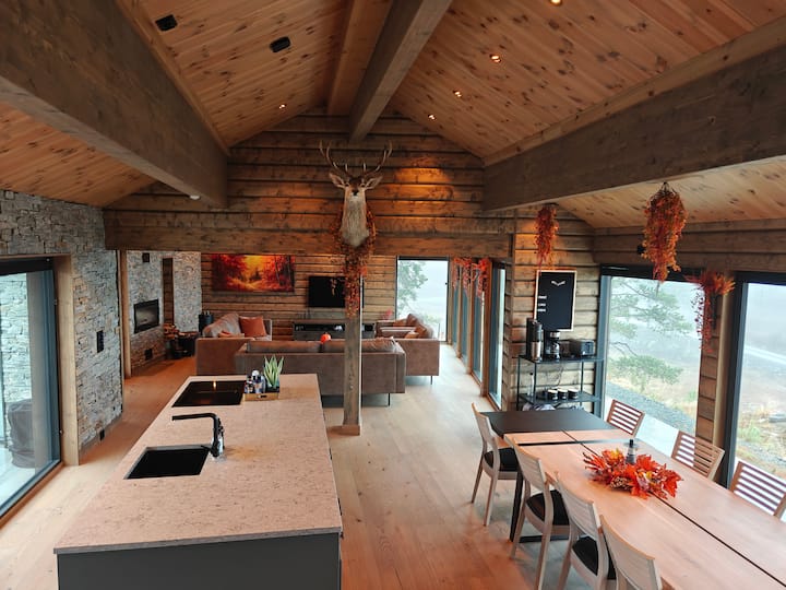 Koselig Og Modern Hytte Med Peis Nærtrondheim - Norway