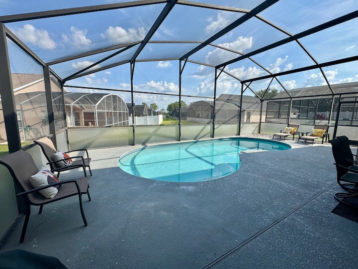Disney-themed Pool Home | Sleeps 8 | Near Parks - Davenport, FL