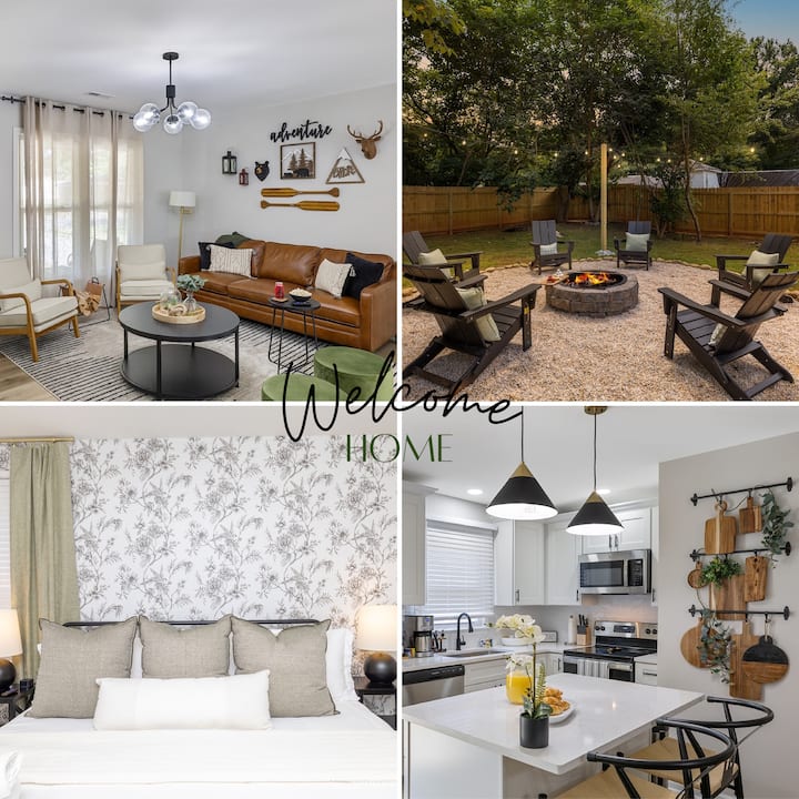 Late Checkout | Luxe 3br Sleeps 6 | Backyard Oasis - Charlotte, NC