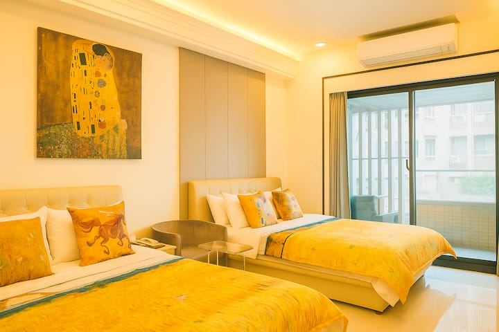 True Love摯愛金站 2~4人房 台北車站Mrt Taipei Station Wifi - 중산 구