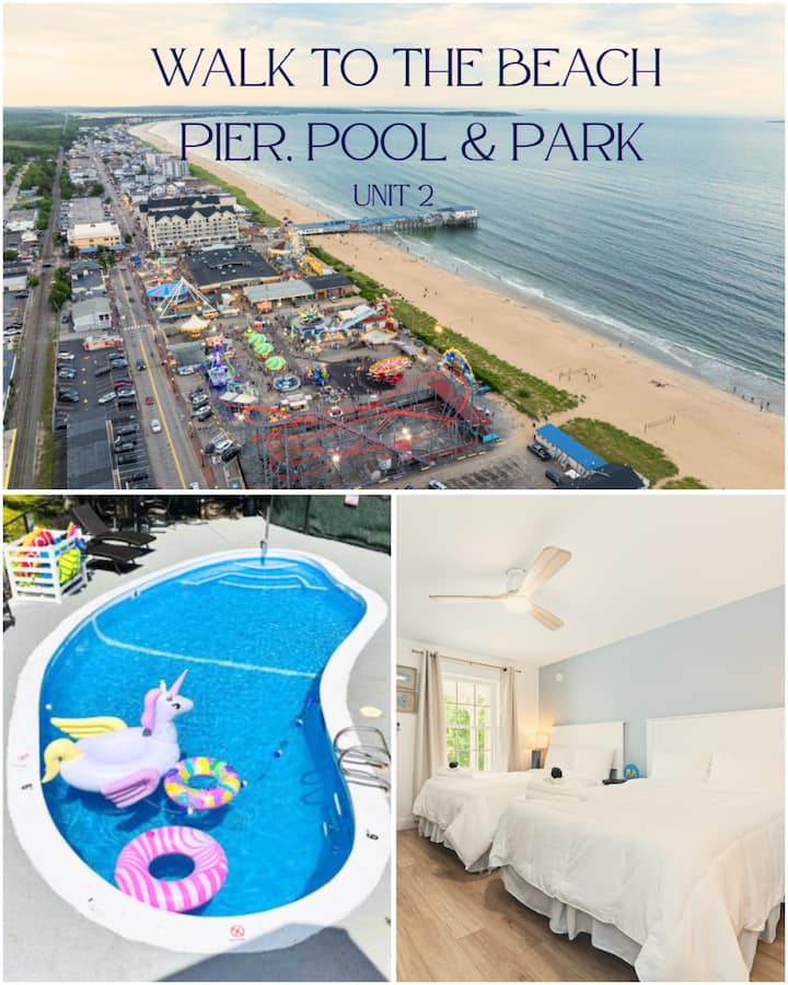 Steps To Beach, Pier, Park | Condo With Pool • 2 - Old Orchard Beach, ME